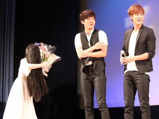 Cast members of 'Sadako 3D 2' attend the pre-screening event | tokyohive